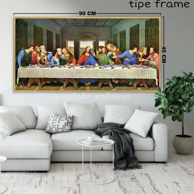 Jual Poster dinding Kristen Katolik Perjamuan Terakhir/Last Supper 01 ...