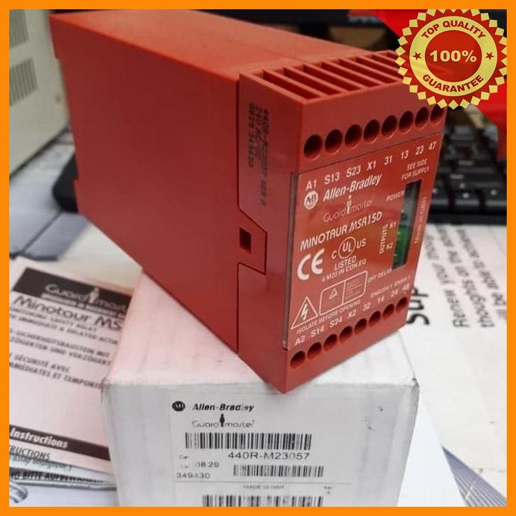 Jual (batt) minotaur msr15d 440r-m23057 safety relay allen bradley ...