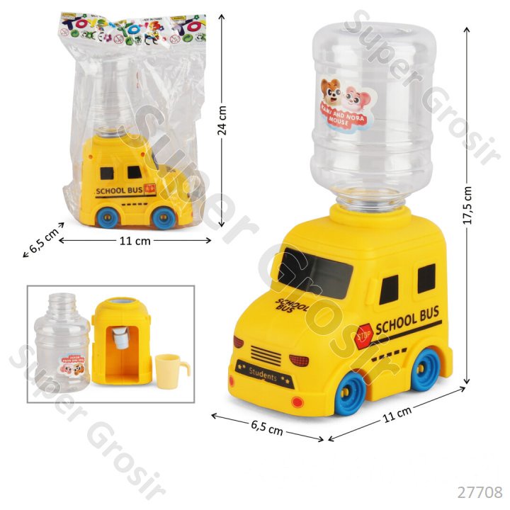 Jual Perabot Dispenser Bus Sekolah F/W + Gelas Toys 96 Pcs | Shopee ...