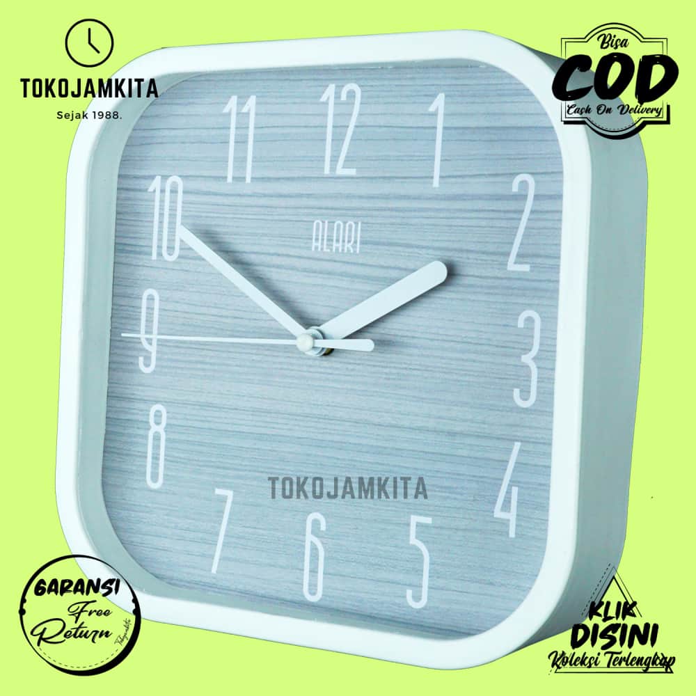 Jual Jam Dinding Analog Dekorasi Kamar Minimalis Keren Alari AL6884 ...