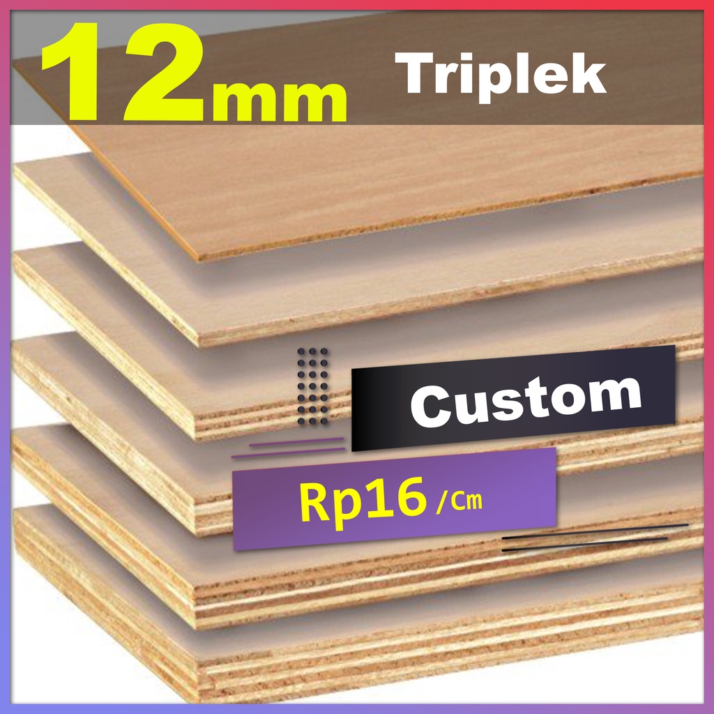Jual Triplek 12mm semi meranti custom potongan | Shopee Indonesia