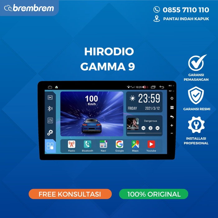 Jual HIRODIO GAMMA 9 - HEAD UNIT ANDROID 2DIN - QLED 2/32GB | Shopee ...
