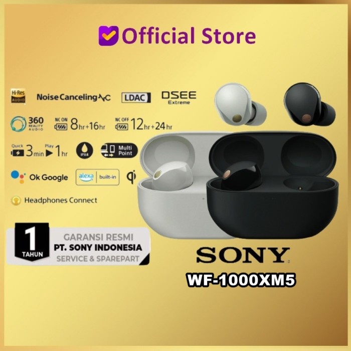 Jual Sony WF-1000XM5 Wireless Headphones WF1000XM5 WF1000X WF1000 XM5 ...
