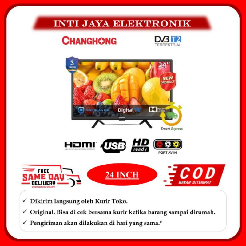 Jual TV CHANGHONG 24 INCH DIGITAL TV L-24G5W 24INCH L24G5W | Shopee ...