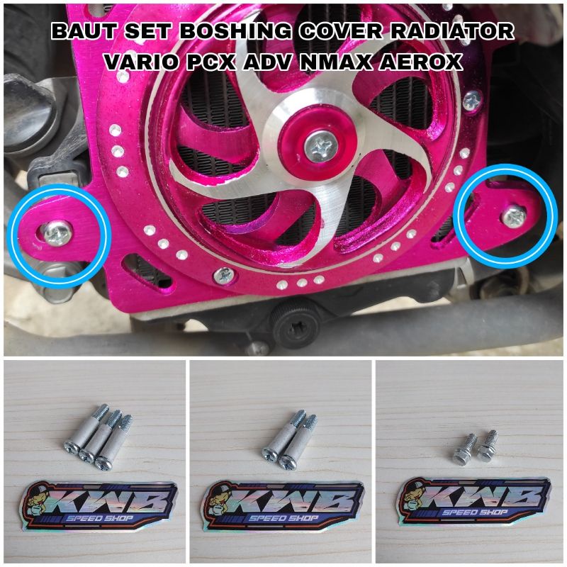 Jual Baut plus boshing cover radiator baut spiner spinner vario pcx ...