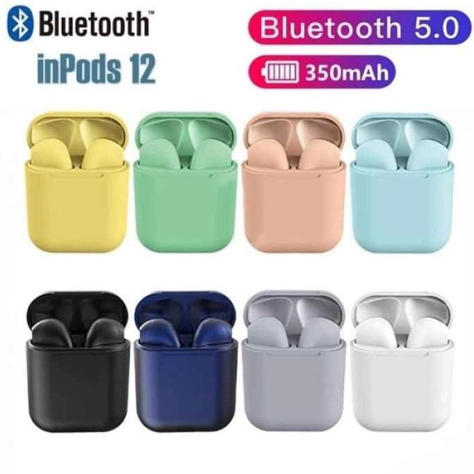 Jual I12 Tws Macaron Headset Handsfree Bluetooth Wireless Extra Bass ...