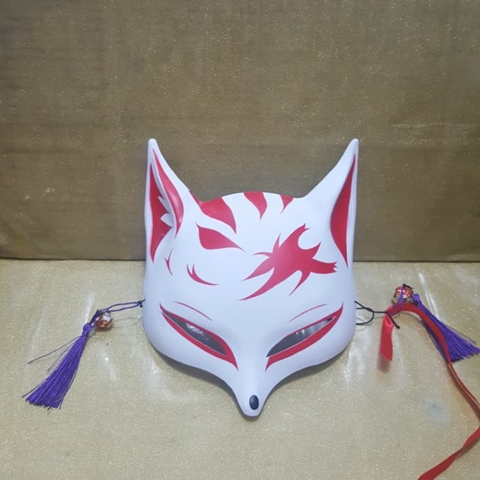 Jual Cosplay Topeng Nine Tail Fox Kabuki Japan Kitsune Rubah Ekor 9 ...