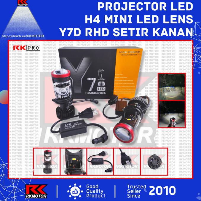Jual Lampu LED Mini Projie H4 50 Watt Y7D Cut Off RHD Setir Kanan ...