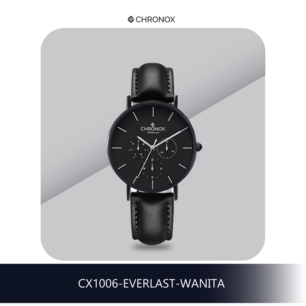 Jual CHRONOX Jam Tangan Wanita Kulit Analog - CX1006 Everlast | Shopee Indonesia