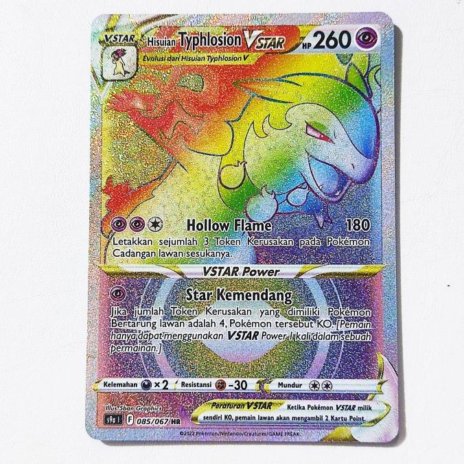Jual Hisuian Typhlosion VSTAR HR 085/067 S9a- Kartu Pokemon Indonesia | Shopee Indonesia