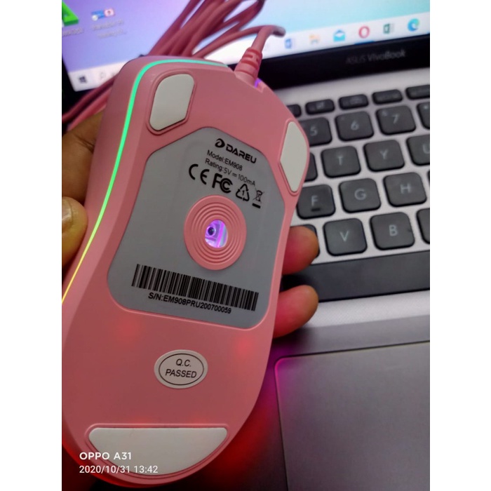 Jual Mouse Warna Pink Victor Em908 Rgb Fps / Moba | Shopee Indonesia
