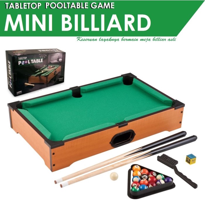 Jual Mini Billiard Pool Table - Mainan Billiard Kayu Asli | Shopee ...