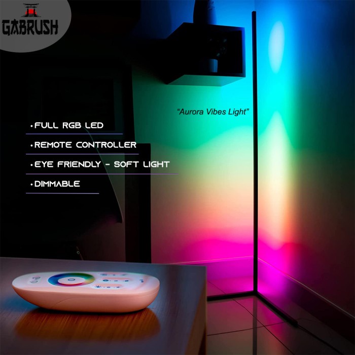 Jual Lampu Sudut RGB Aurora Vibes Standing Corner LED Light Murah ...