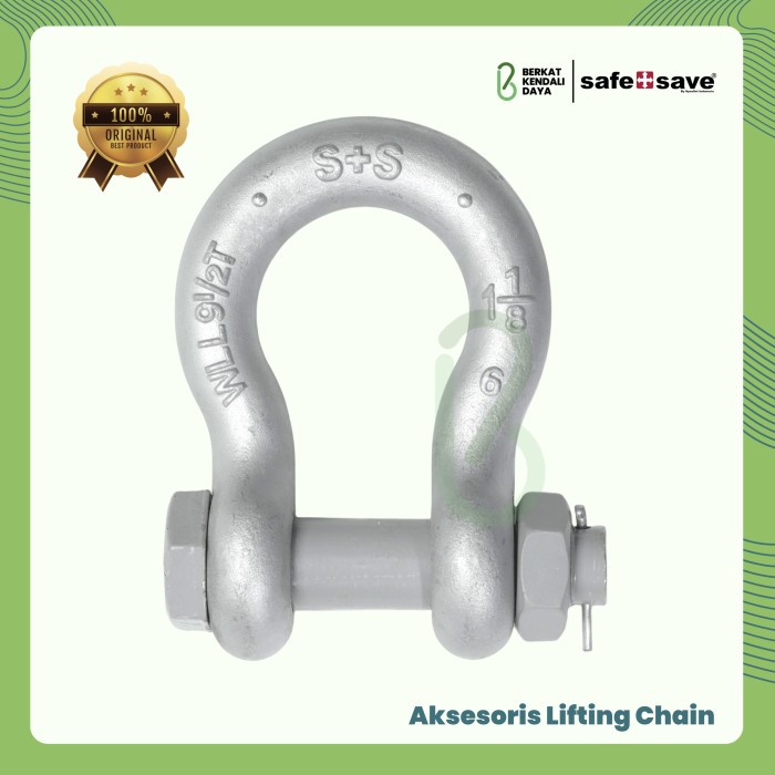 Jual Bolt Pin Type Anchor Shackle Safe+Save Bolt Pin Type Anchor ...