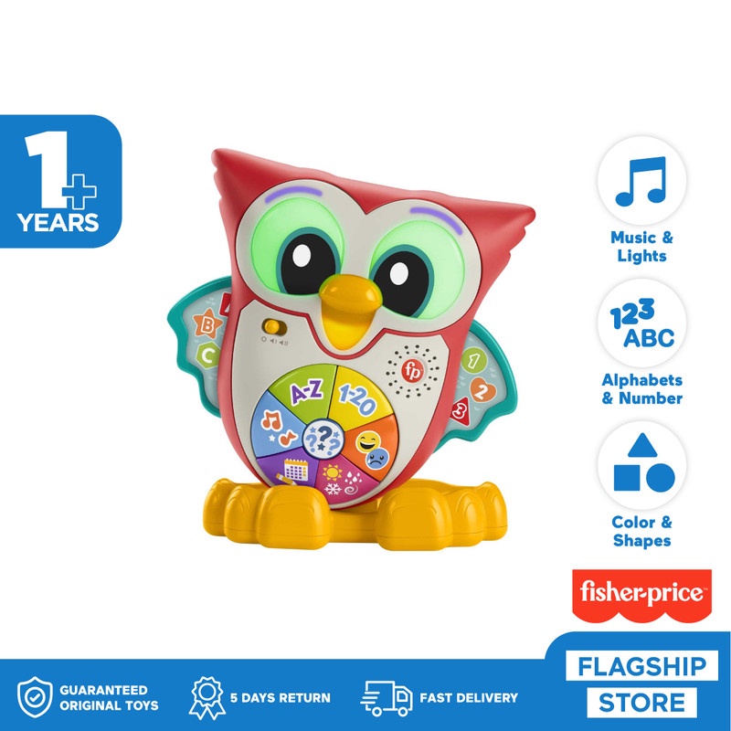 Jual Fisher Price Linkimals Interactive Light-up Owl - Mainan Edukasi ...