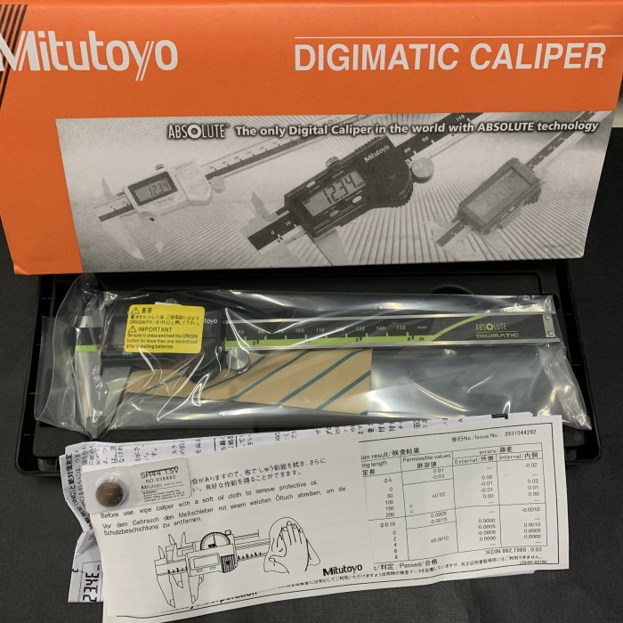 Jual Digimatic sigmat Caliper 150 mm 6 inch merk Mitutoyo baru | Shopee Indonesia