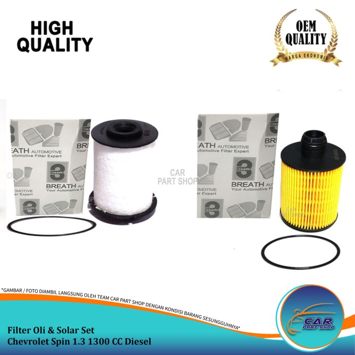 Jual Filter Oli + Solar Set Chevrolet Spin 1.3 1300 Cc Diesel | Shopee Indonesia