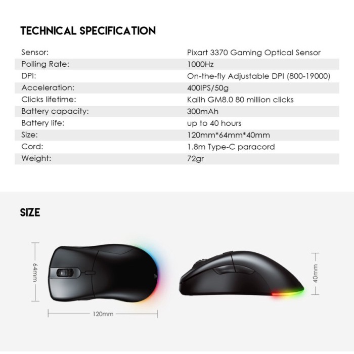 Jual NEW FANTECH XD5 HELIOS GO WIRELESS RGB GAMING MOUSE ORIGINAL ...