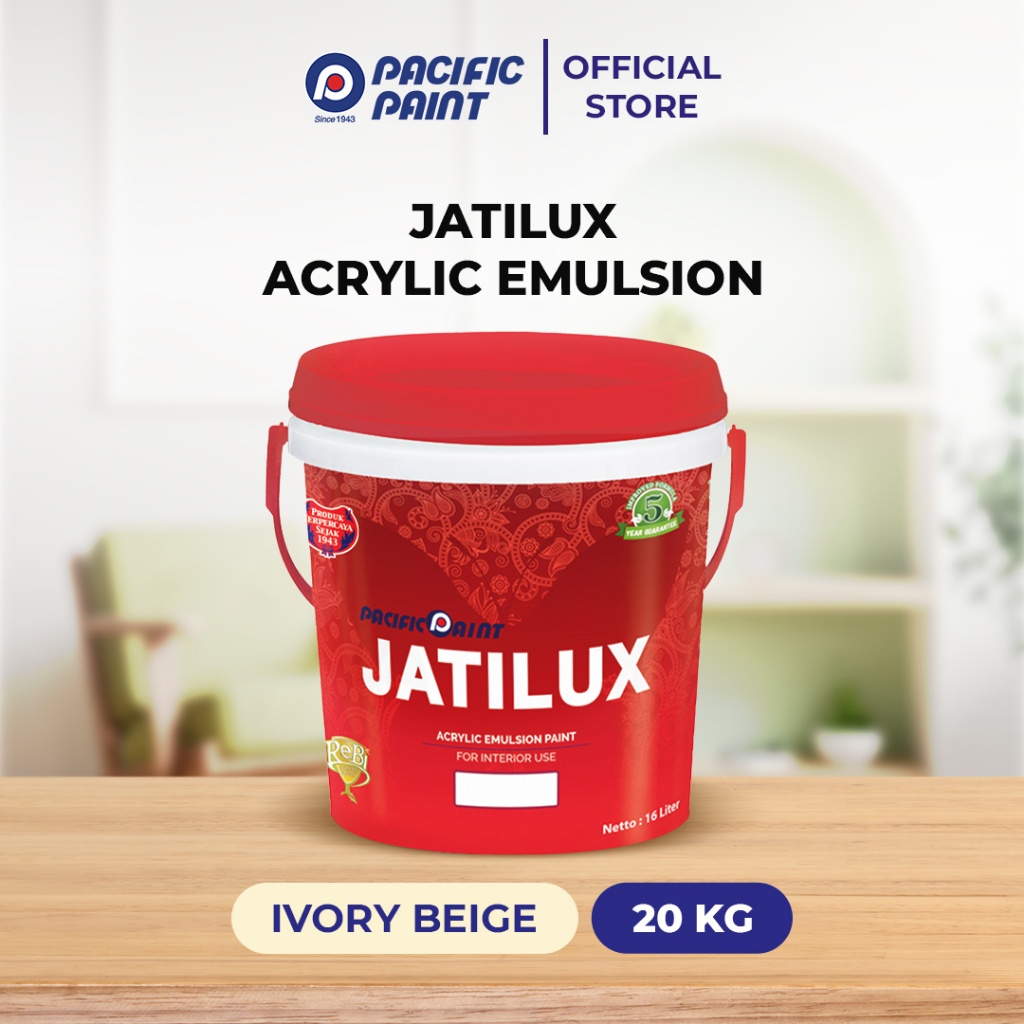 Jual Jatilux Acrylic Emulsion-Cat Dinding Interior- IVORY BEIGE-20kg ...