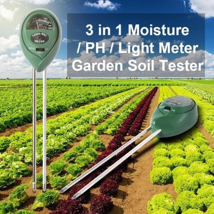 Jual Soil Meter Alat Ukur Ph Tanah Moisture Light Tanaman 3In1 | Shopee ...
