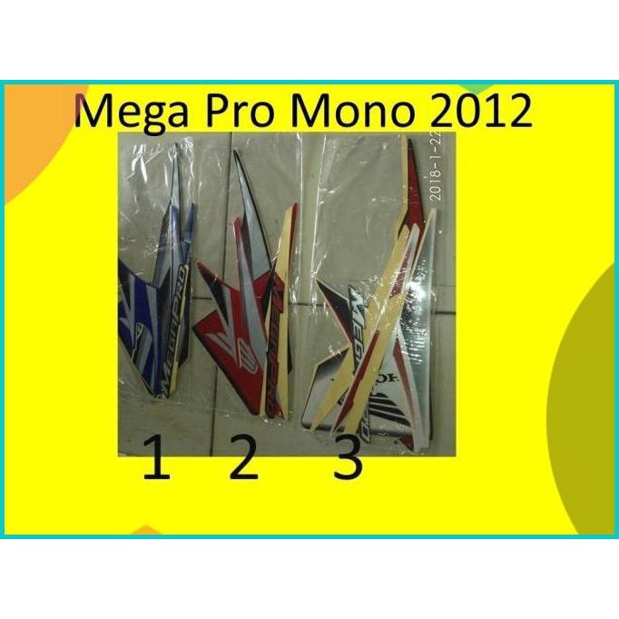 Jual Motor Honda Mega Pro Mono 2012 Stiker / Lis / Striping / Strippi ...