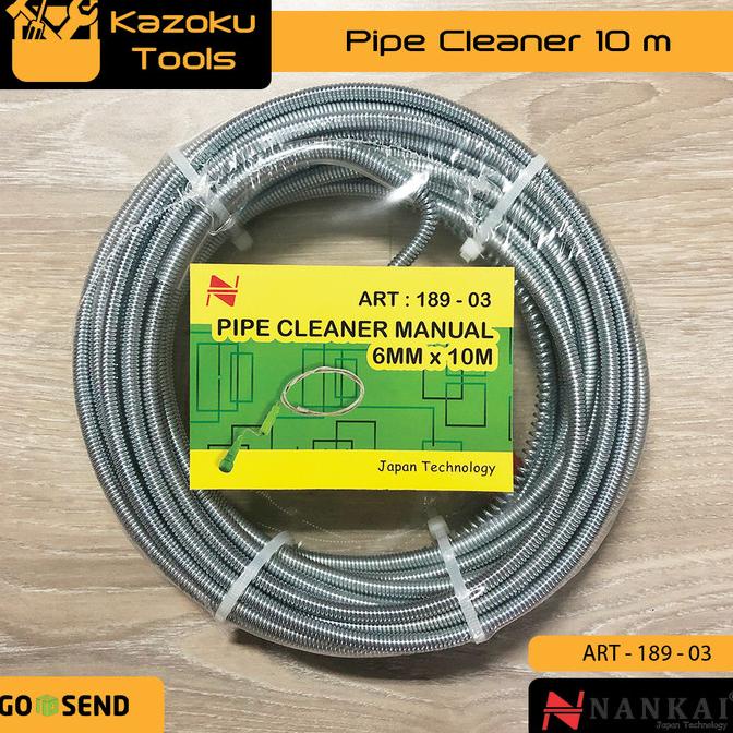 Jual Pipe Cleaner 10 M Alat Pembersih Pipa Tersumbat Manual Nankai | Shopee Indonesia