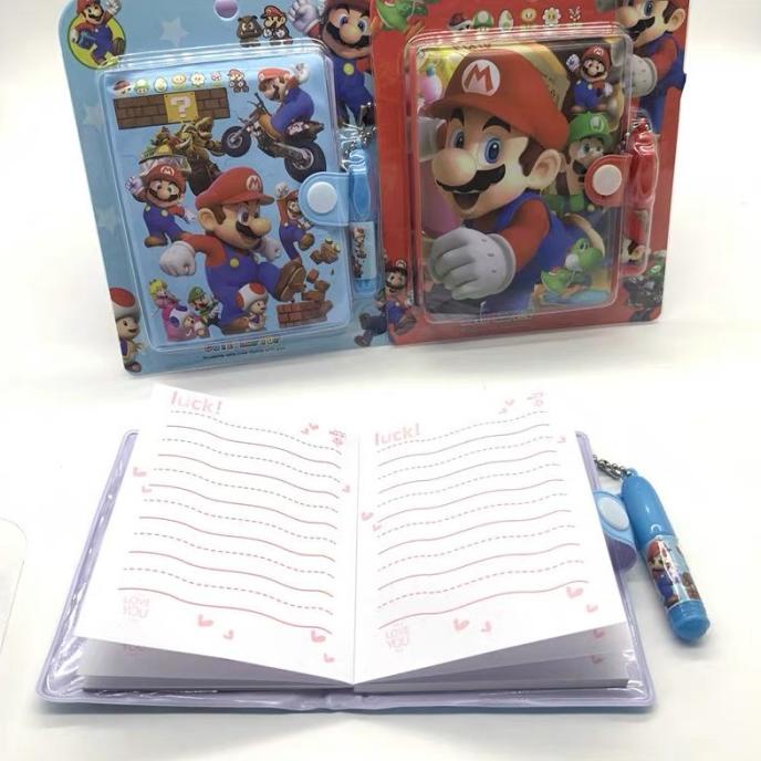 Jual Pocket Notes Sanrio/Buku Notes Mario/Korumi/Melody/Buku Dan Pen ...