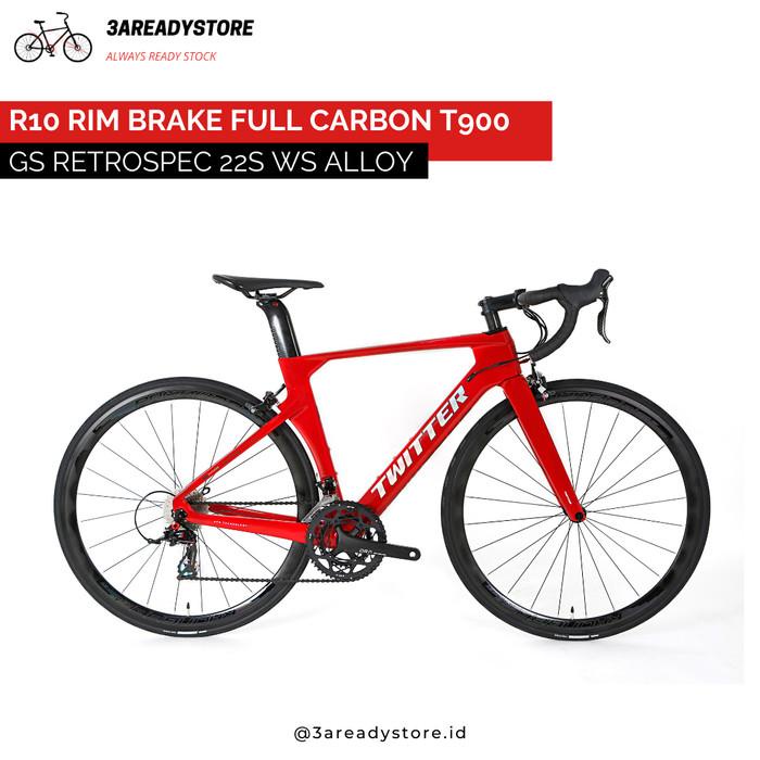 Jual MODEL TERBARU ROADBIKE SEPEDA TWITTER R10 FULL CARBON T900 RIM ...