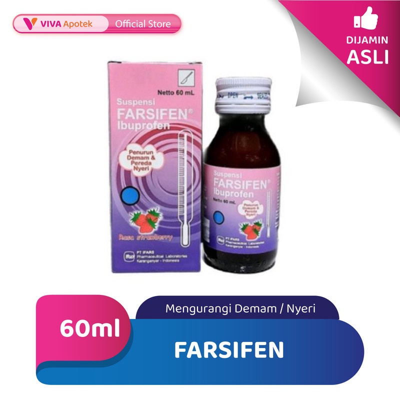 Jual Farsifen Suspensi untuk Mengurangi Demam / Nyeri (60 ml) | Shopee ...