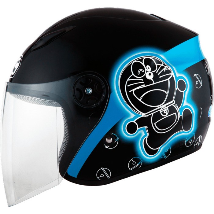 Jual HELM CEWEK DEWASA MURAH HELM KARAKTER HALF FACE DORAEMON | Shopee ...