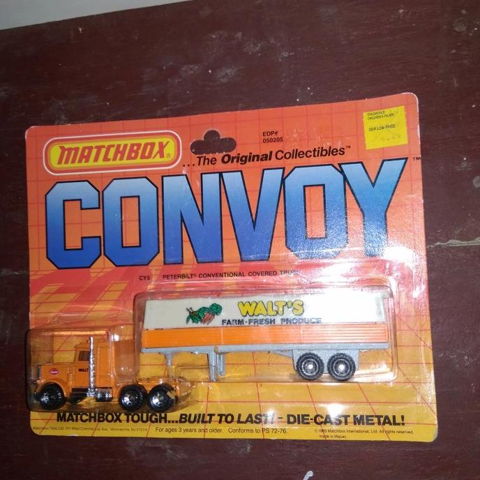 Jual Matchbox Convoy Peterbilt Walt's 1981 Covered Truck Rare convoys ...