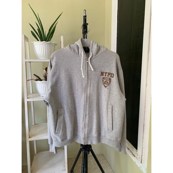 Jual ZIPPER HOODIE NYPD NEW YORK CITY POLICE DEFT ( SECOND BRAND ) | Shopee Indonesia
