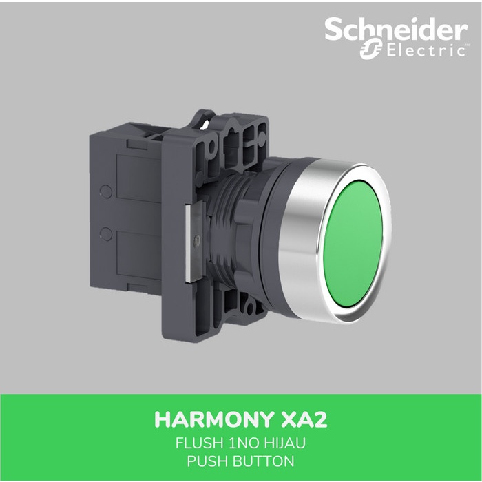 Jual Schneider Electric Push Button Flush 22Mm 1No Hijau Xa2Ea31 ...