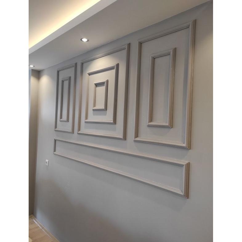 Jual Big Sale - List Profil Kayu Wall Moulding Mewah Lebar 4CM Panjang ...