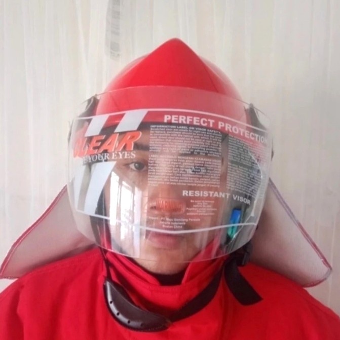 Jual [New] Helm Pemadam Kebakaran Anti Api Merk Clear / Fire Helmet ...