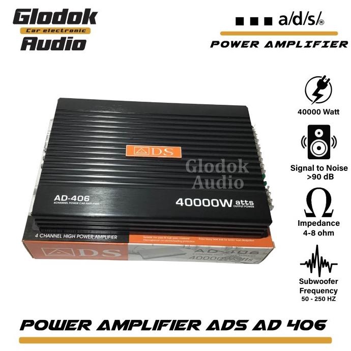 Jual Ads Ad 406 Power Amplifier 4 Chenel Mosfet -(Ada Hitam Atau Putih ...