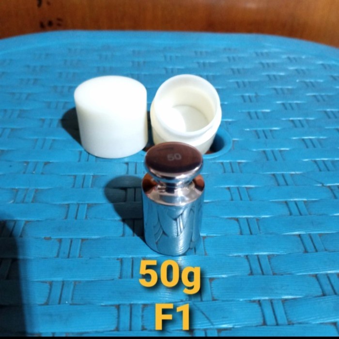 Jual [Original] Anak Batu Timbangan F1 50Gr / Anak Timbangan Kalibrasi Class F1 50G Berkualitas ...