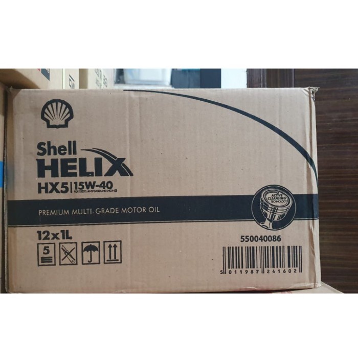 Jual New Oli Shell Helix Hx5 1Liter X 12 Botol Per Dus Berkualitas ...