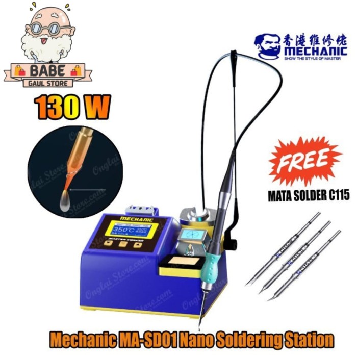 Jual [Original] Solder Station Nano Mechanic Ma-Sd02-115 3 Mata Original Terbaru | Shopee Indonesia