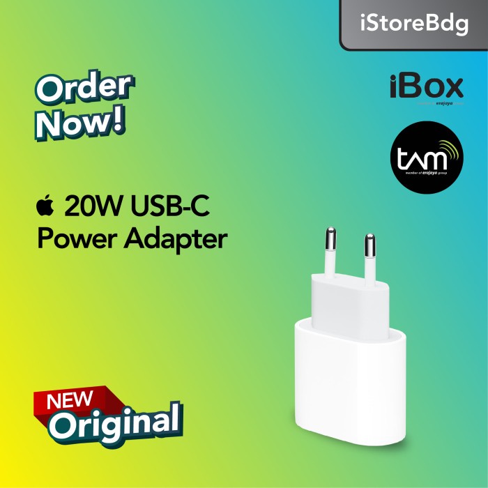 Jual Produk Baru- Apple 20W Usb-C Power Adapter Charger Iphone Original ...