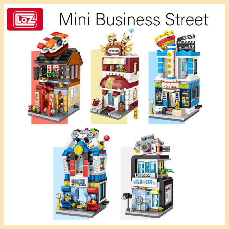 Jual BLOCK CITY-LOZ Mini Street View City Bricks Nano Block Bricks ...