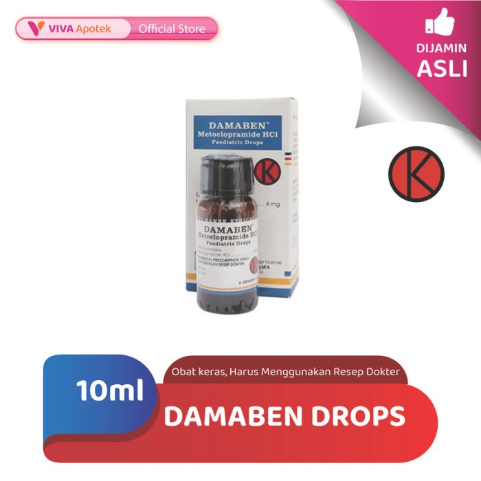 Jual Damaben Drops / Metoklopramid / Mual / Muntah (10 ml) | Shopee ...