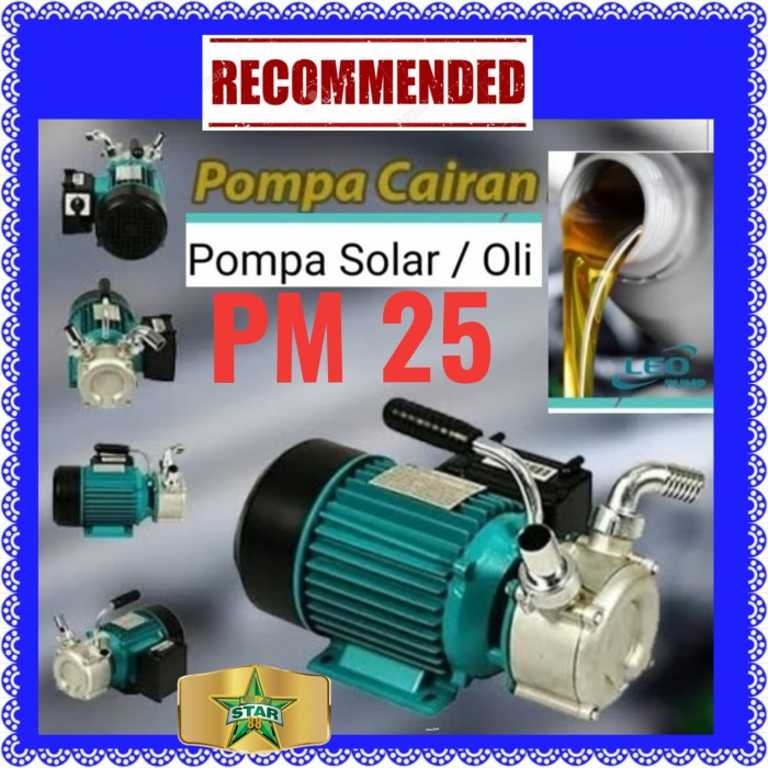 Jual New Pompa Cairan Oli Solar Kental Minyak Pm25 Leo Pm 25 Listrik 1Hp 1Phase Hemat | Shopee ...