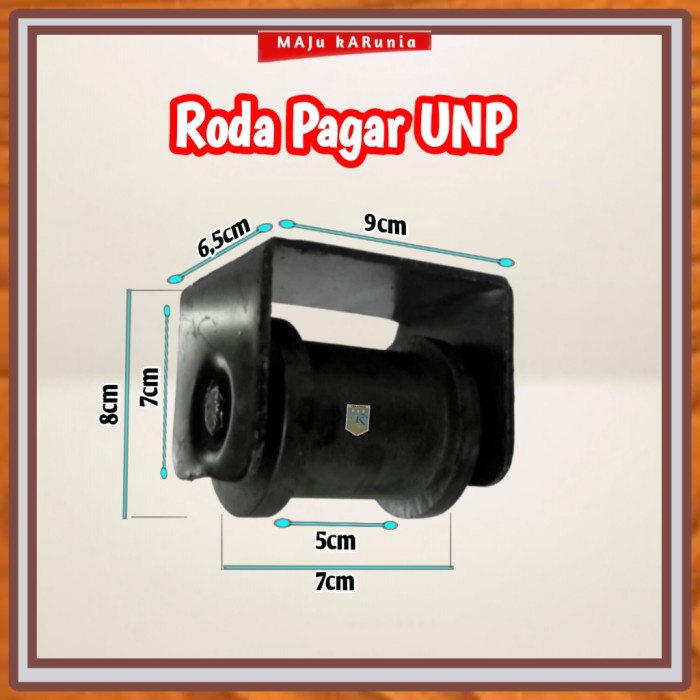 Jual Mitsell Roda Pagar Besi Unp 7Cm / Roda Besi Unp Rel 5Cm/ Roda ...