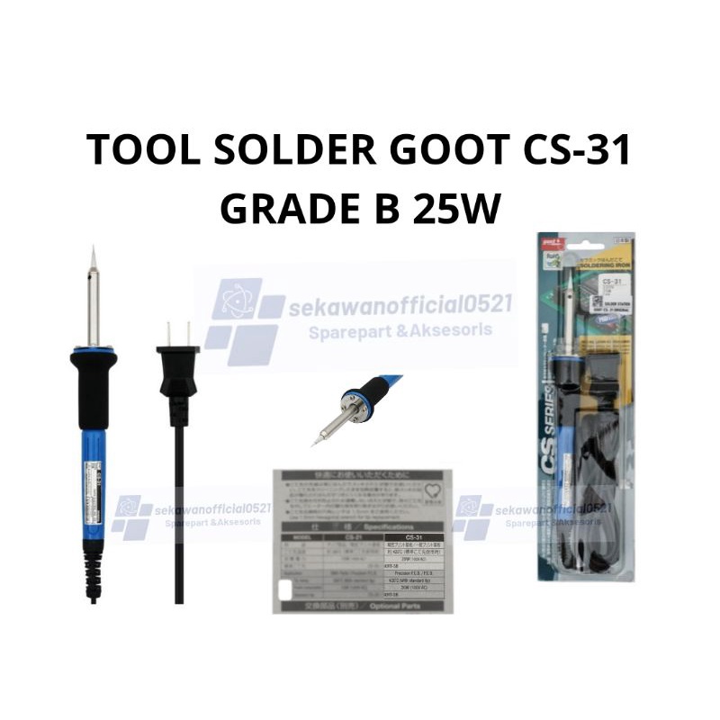 Jual SOLDER GOOT CS-31 GRADE B 25W ORIGINAL. | Shopee Indonesia