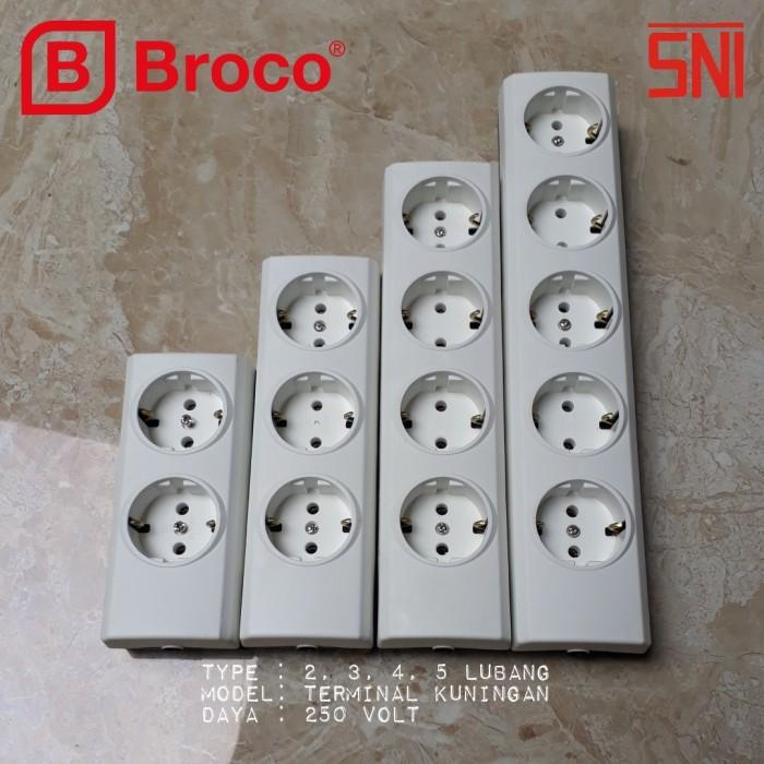 Jual Colokan Travel Australia New Zealand 4 Lubang Broco | Shopee Indonesia