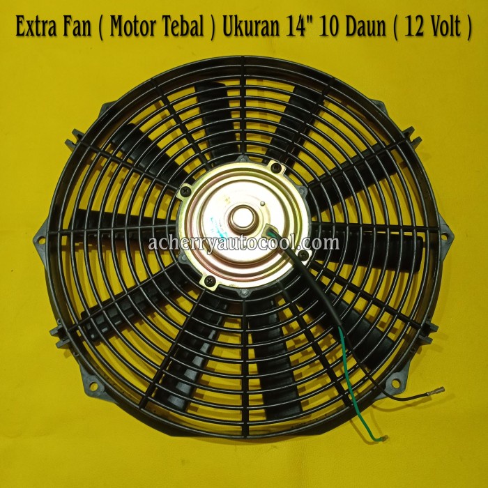 Jual Extra Fan Ukuran 14" 10 Daun 12 Volt Model Motor Tebal Kode Hv198 ...