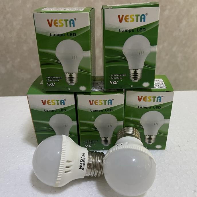 Jual %$%$%$%$] Paket 5 pcs Lampu LED 5 Watt warna Putih (1 paket isi 5 ...