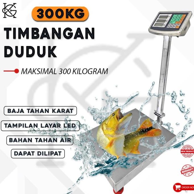 Jual TCS-SS 300kg Timbangan Duduk Digital Elekronik Pagar Lipat Display ...
