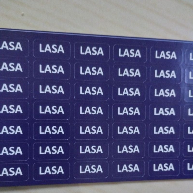 Jual Stiker label lasa biru persegi | Shopee Indonesia